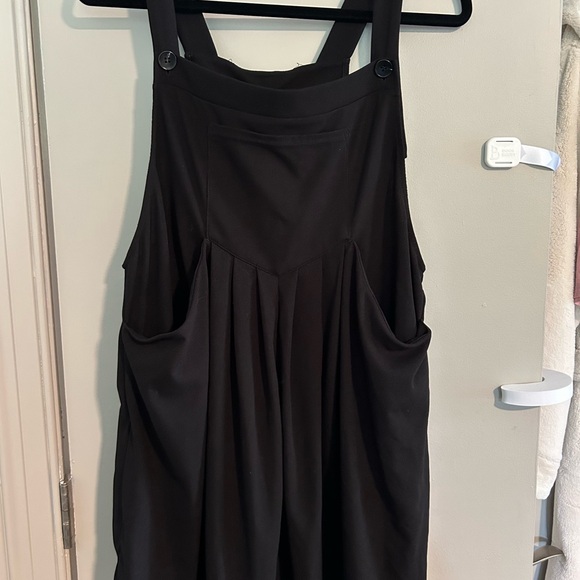 HALARA | Pants & Jumpsuits | Halara Black Waffle Overalls | Poshmark